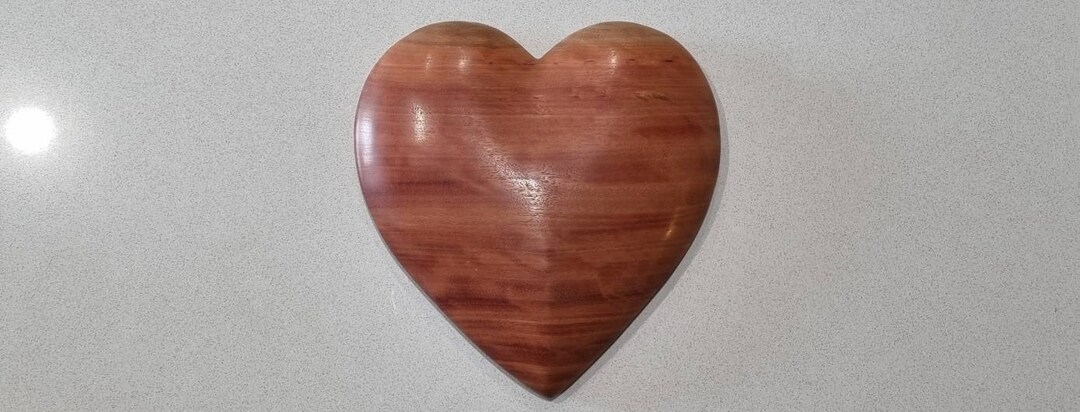 TRUE BLUE Spotted Gum Timber Heart Wall Art / Wall Hanging 0044 - Etsy