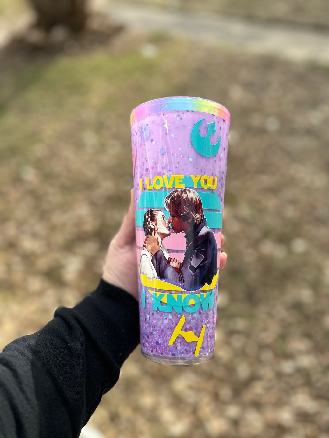 Pastel Wars Star Dreams Inspired 24oz Epoxied Snow Globe Tumbler With ...