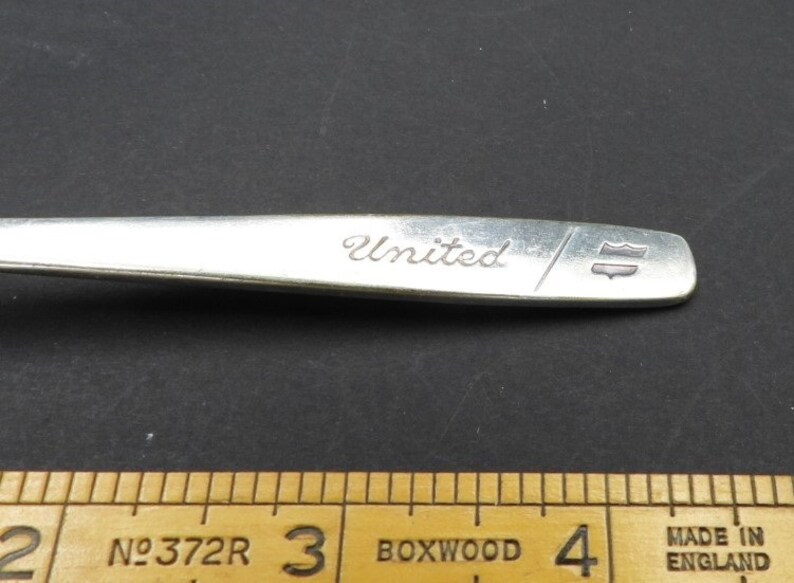 United Airlines Silver Plate Soup Spoon International Silver Co. Hotel ...