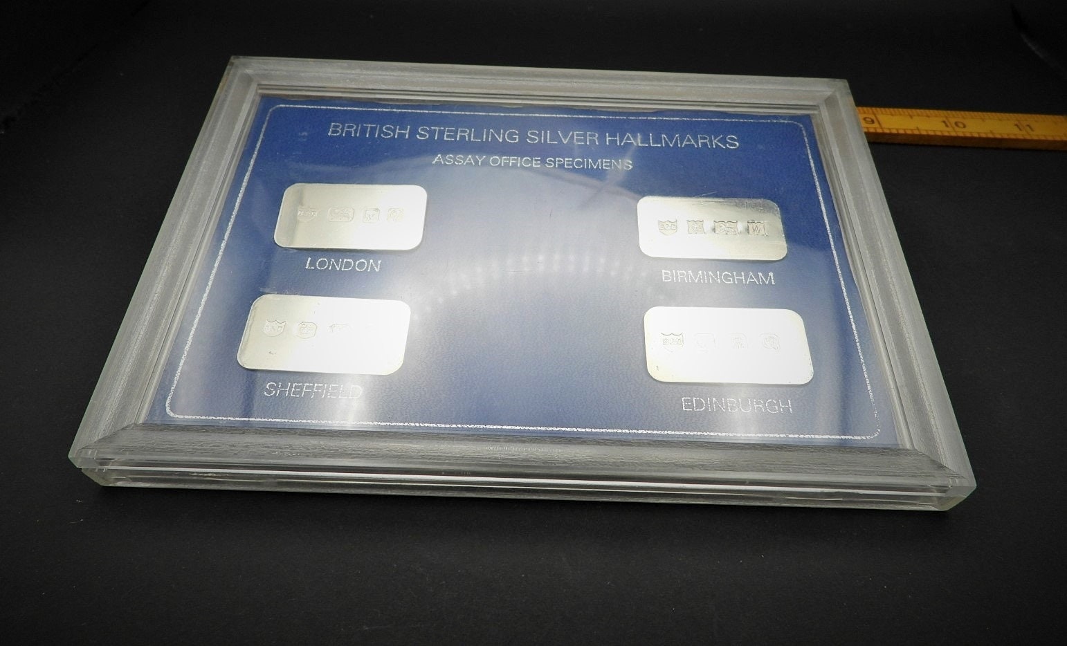 British Sterling Hallmarks Assay Office Specimens Ingots Bouillon Set ...