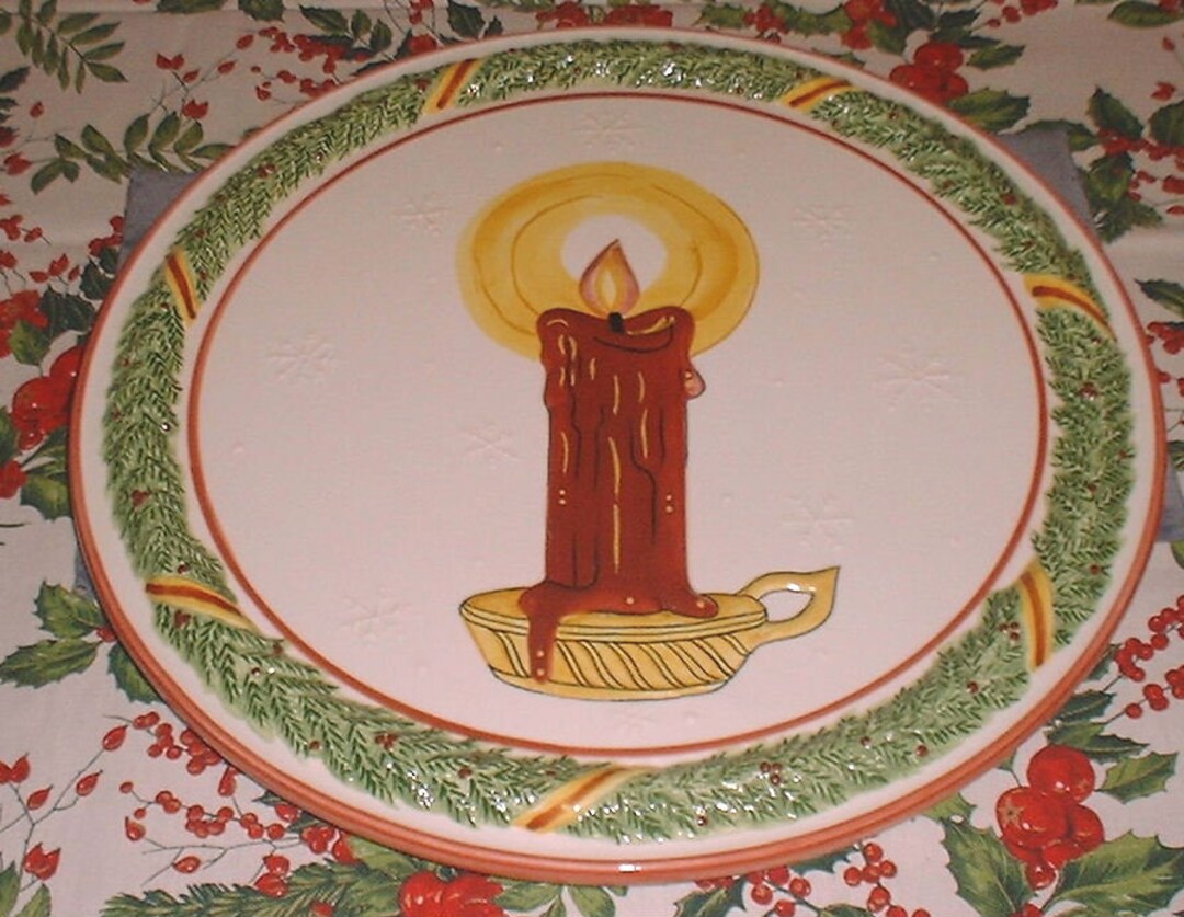 Christopher RADKO Christopher's Tree Christmas Party Platter Serving ...
