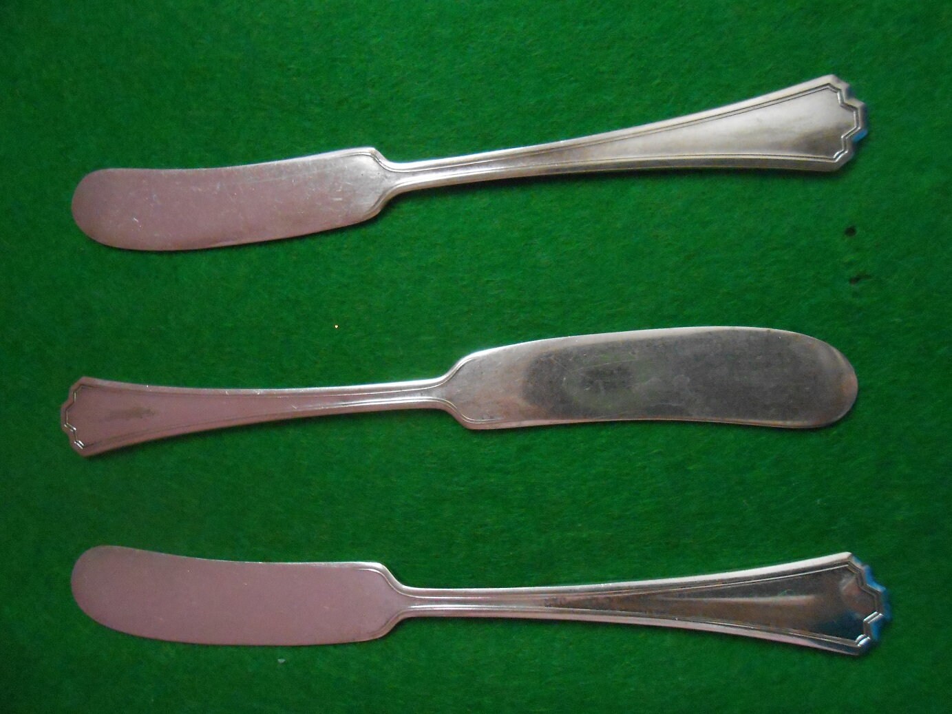 3 Rogers Cutlery Co R.C. Co Manchester Pattern 1923 Art Deco Silver ...