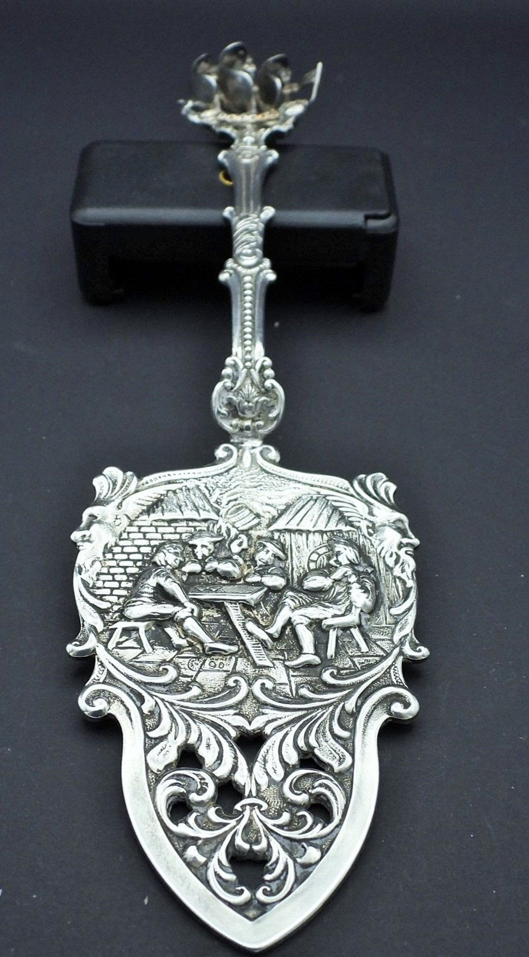 Vintage Dutch Silver Plate Galleon Ship Pie Wedge Cake Server Wedding ...