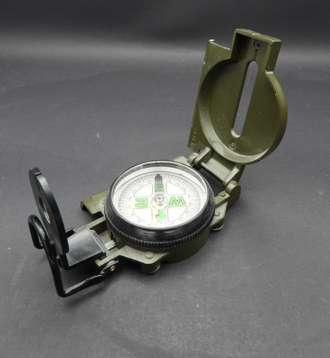 Hand Bearing Floating Compass Powder Coated Aluminum Hiking Boating ...