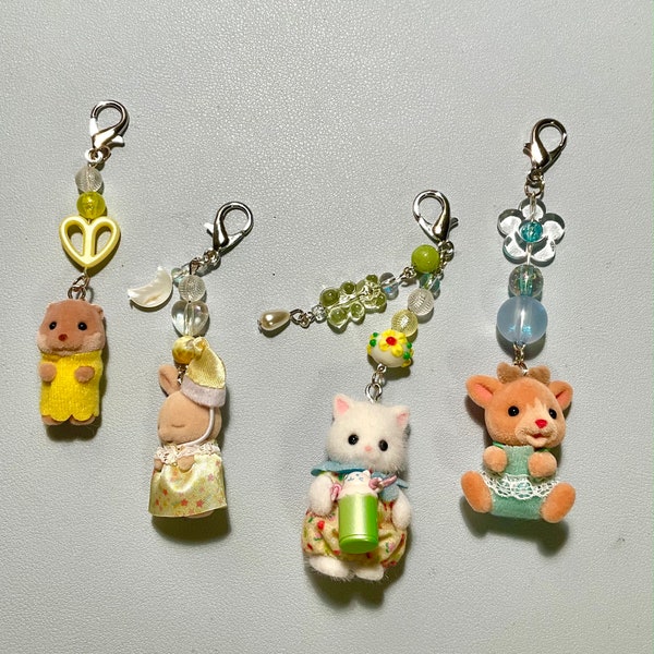 Calico Critter on Keychain - Etsy