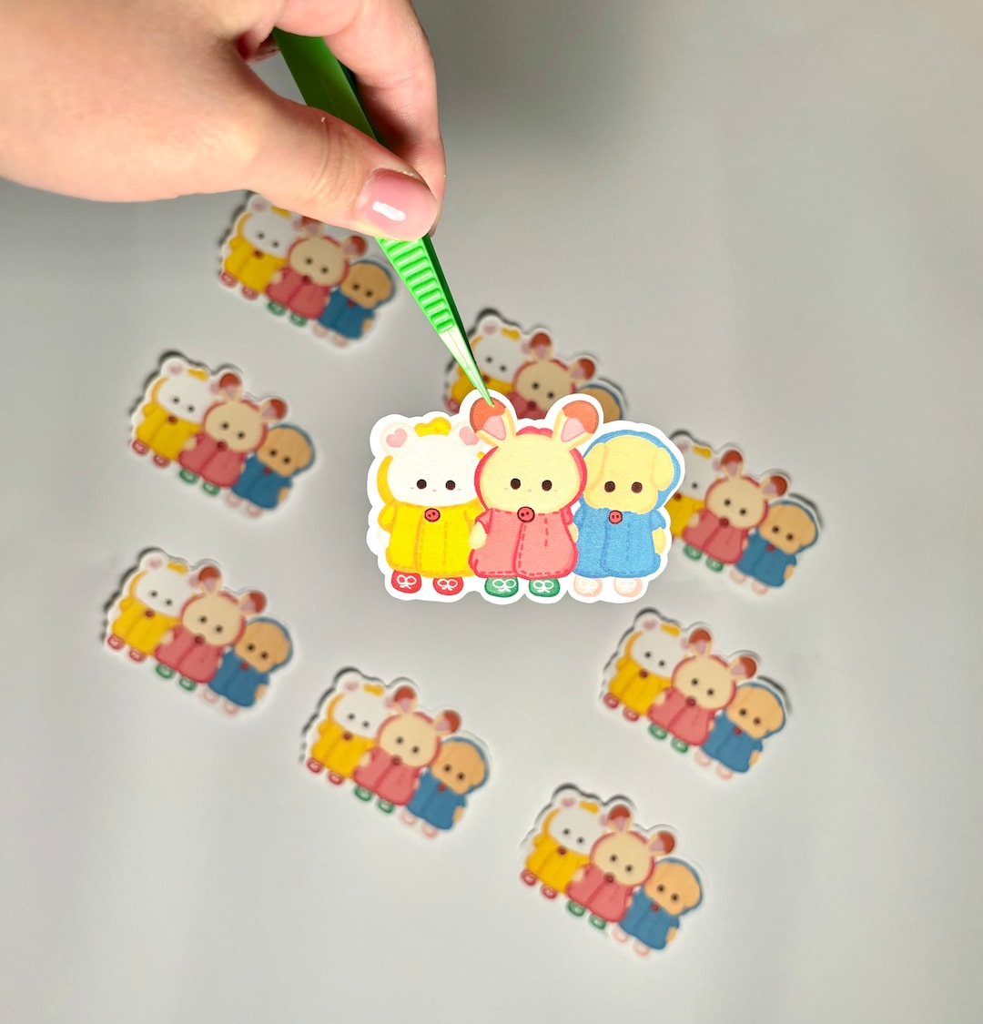 Little Trio of Friends / Calico Critter / Sticker / Stickers / Journal ...
