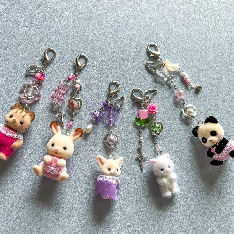 Calicocritters Keychain - Etsy
