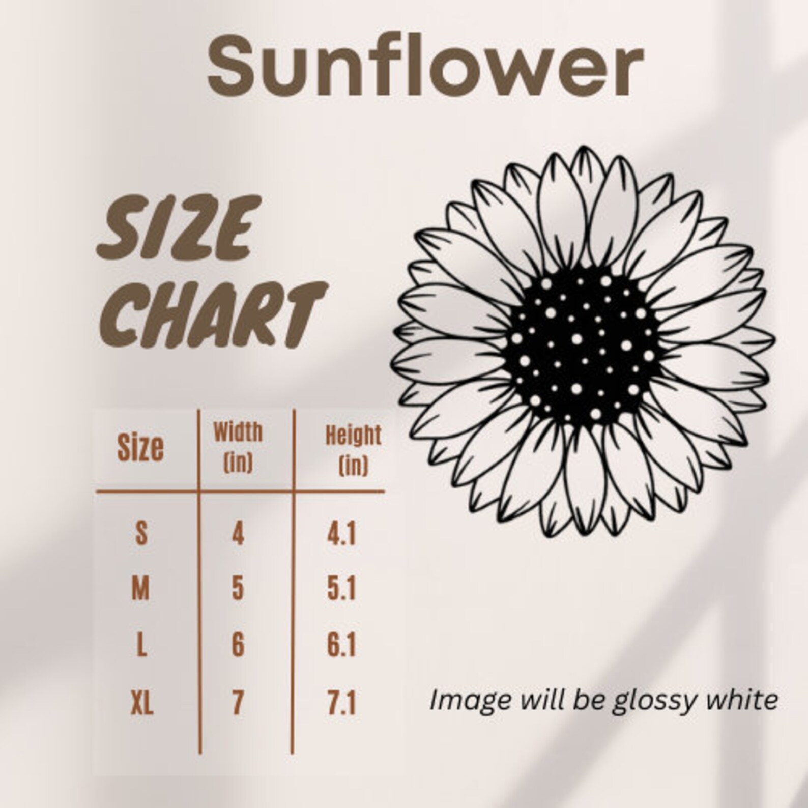 Sunflower Vinyl Decal Sunflower Decal Sunflower Car Decal Sunflower ...