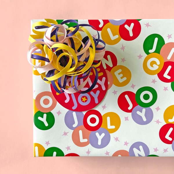 Joy Wrapping Paper - Etsy