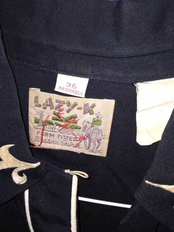 Lazy - K Black Western Shirt - Gem