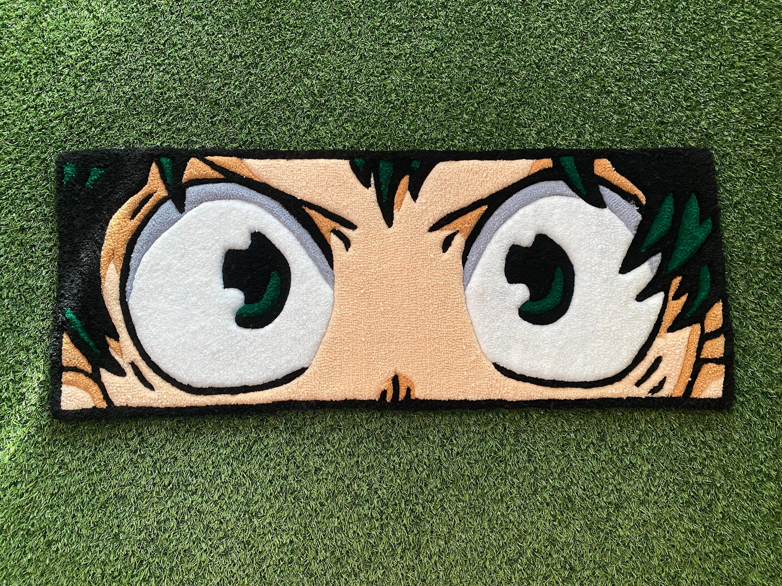 My Hero Academia Anime Tufted Rug Deku - Etsy
