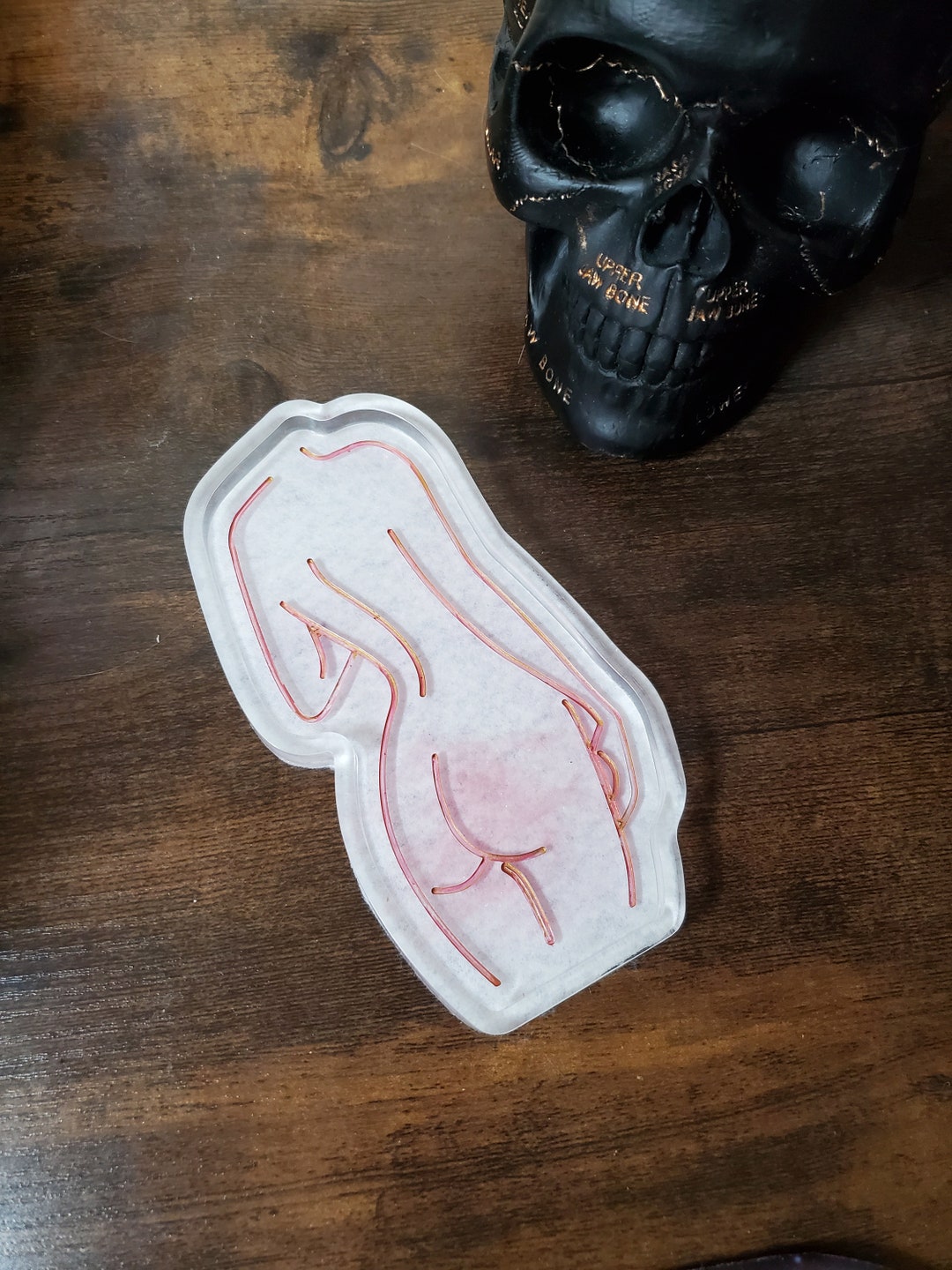 Rosy Bottom Trinket Tray Female Form Goddess Ring Dish - Etsy