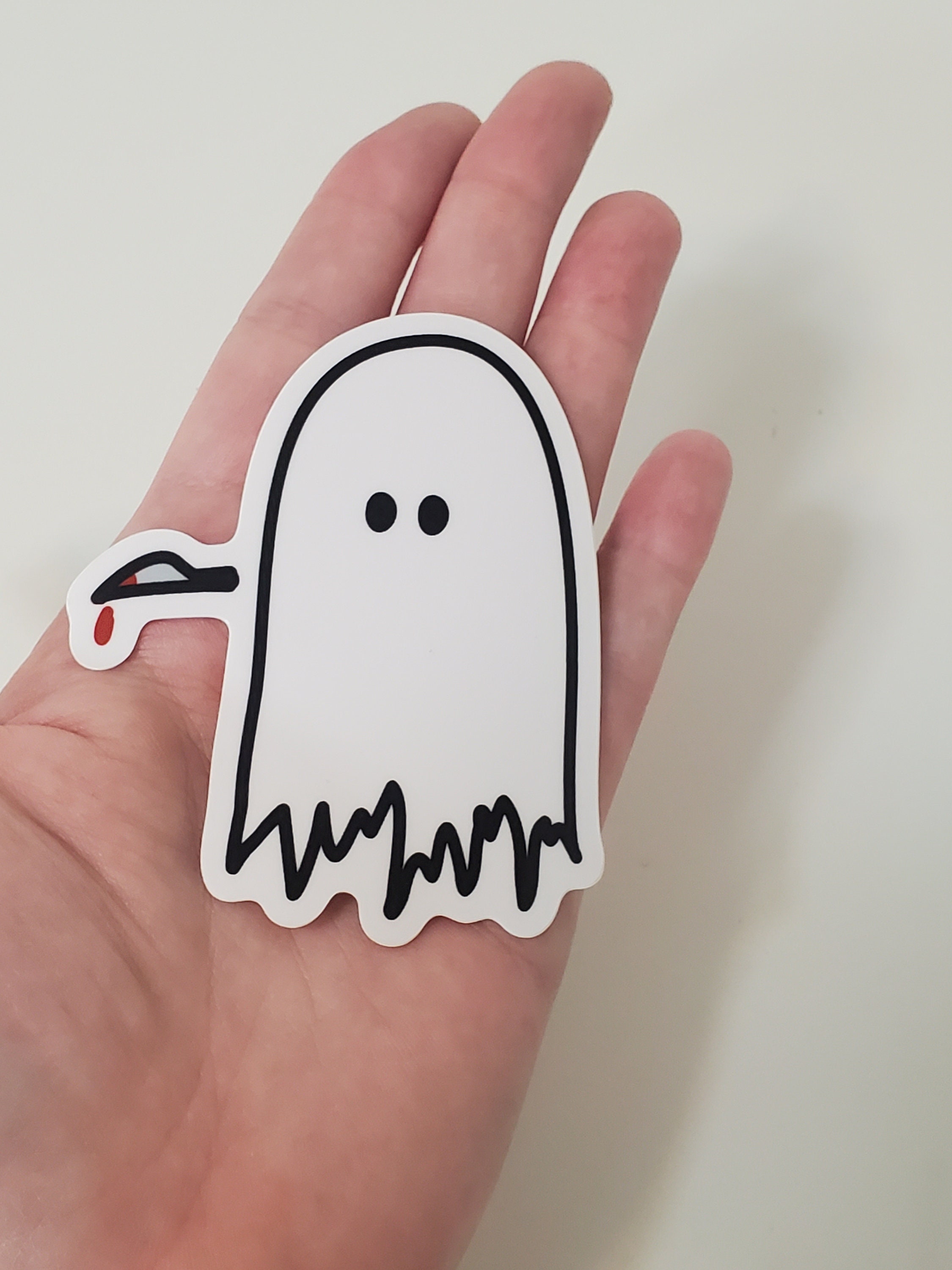 Choose Vengeance Sticker Angry Ghost With Knife Decal for Laptop, Water ...