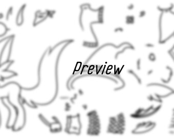 Furry Art Base Cat - Etsy