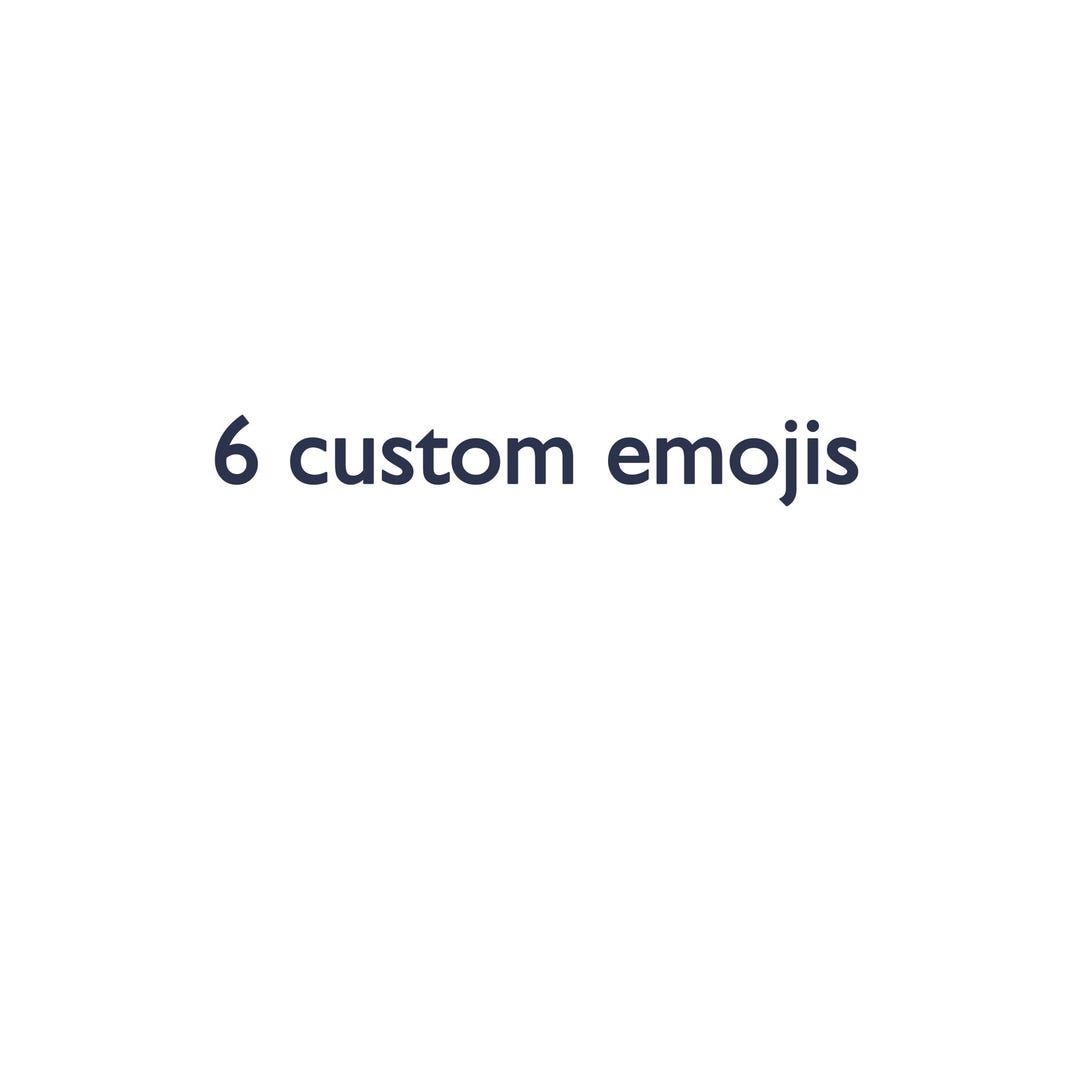 6 Custom Emojis - Etsy