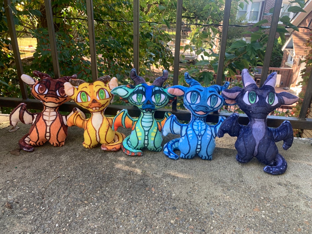 Fire Dragonet Plushes - Etsy