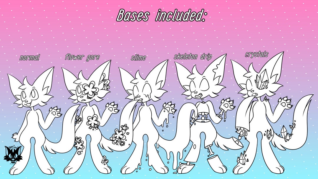Gore Cat Adopt Bases - Etsy