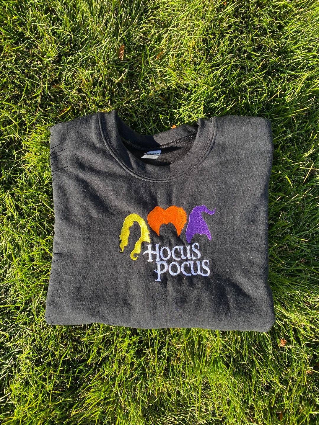 Hocus Pocus Crewneck, Halloween Theme, Embroidery - Etsy