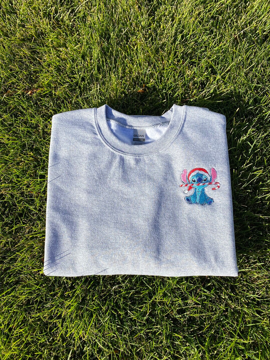 Sweat de Noël Stitch, Disney Stitch Crewneck, Stitch Candy Cane - Etsy ...