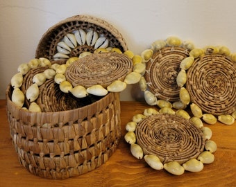 Seashell Coasters | Etsy