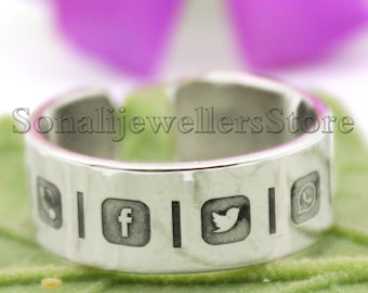 Social Media Ring - Etsy