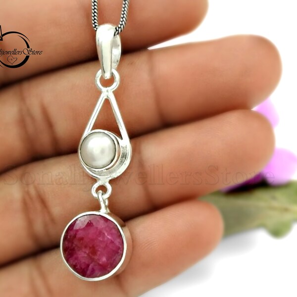 Ruby Pendant - Etsy