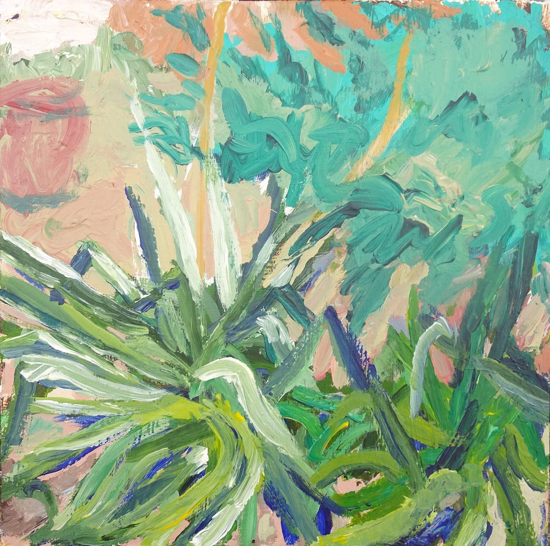 Original Art, Acrylic Painting, Yucca Plants - Etsy