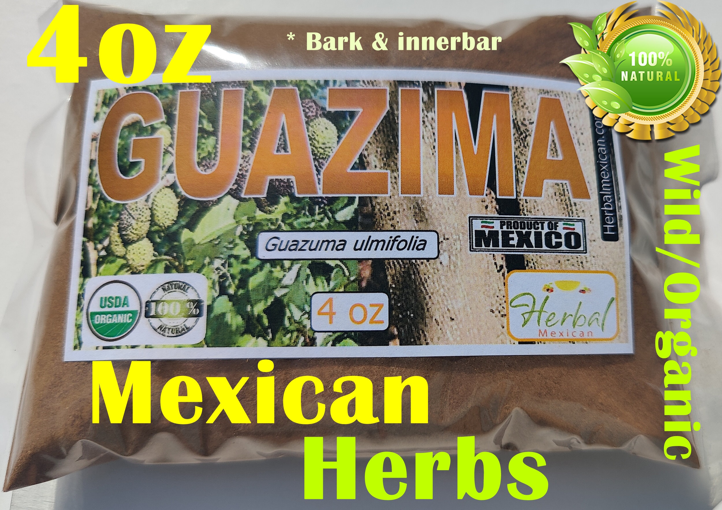 4oz Guazima Guásimo Guácima Guásima Caulote Cuaulote Guazuma Ulmifolia ...