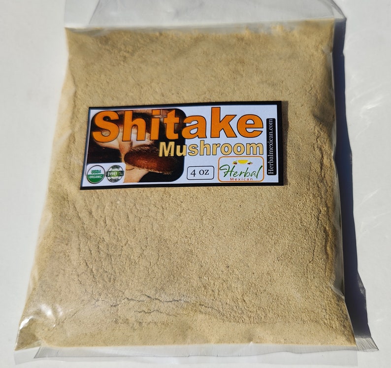 4oz Shiitake/shitake Mushroom Powder Organic Shiitake Mushrooms ...
