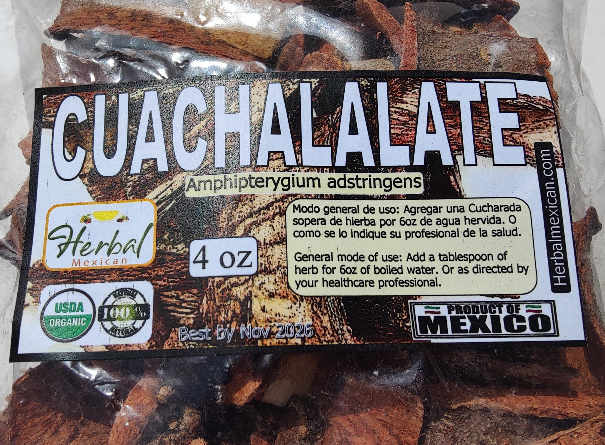 Cuachalalate Bark Amphipterygium Adstringens Cuachinala Mexican Organic ...