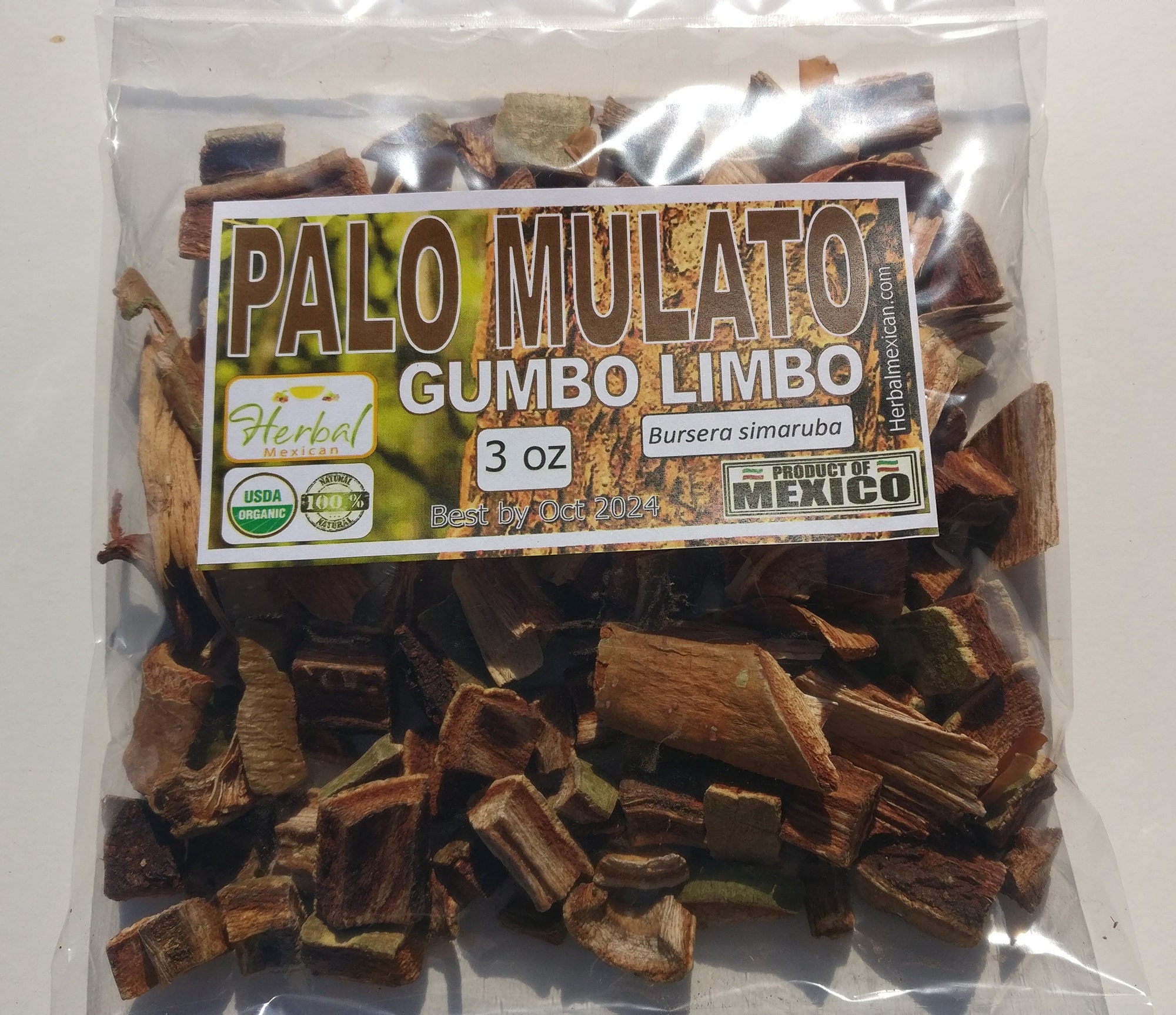 Palo Mulato Bursera Simaruba Gumbo Limbo Palo Jiote 3oz Natural Mexican ...