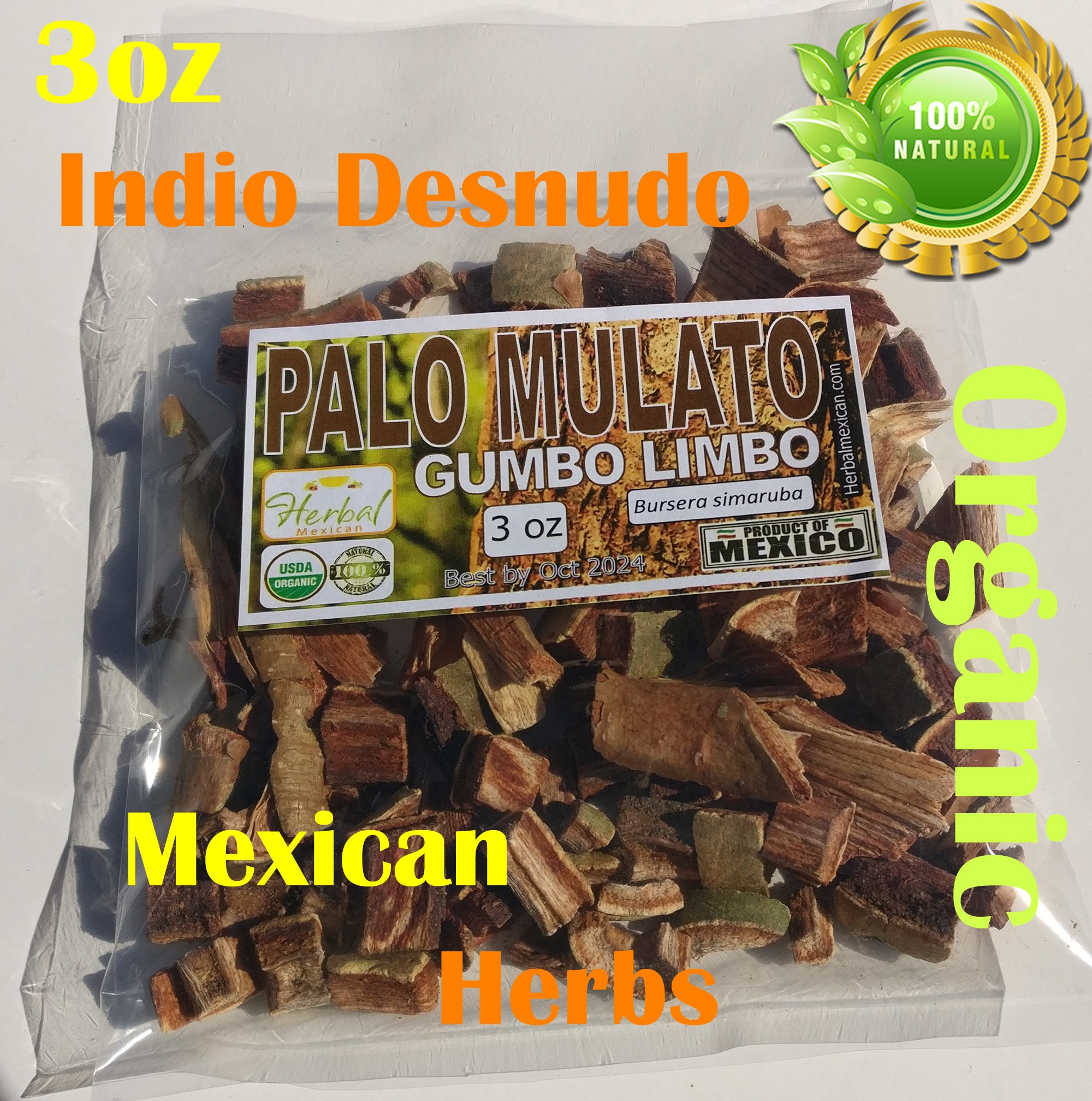 Palo Mulato Bursera Simaruba Gumbo Limbo Palo Jiote 3oz Natural Mexican ...