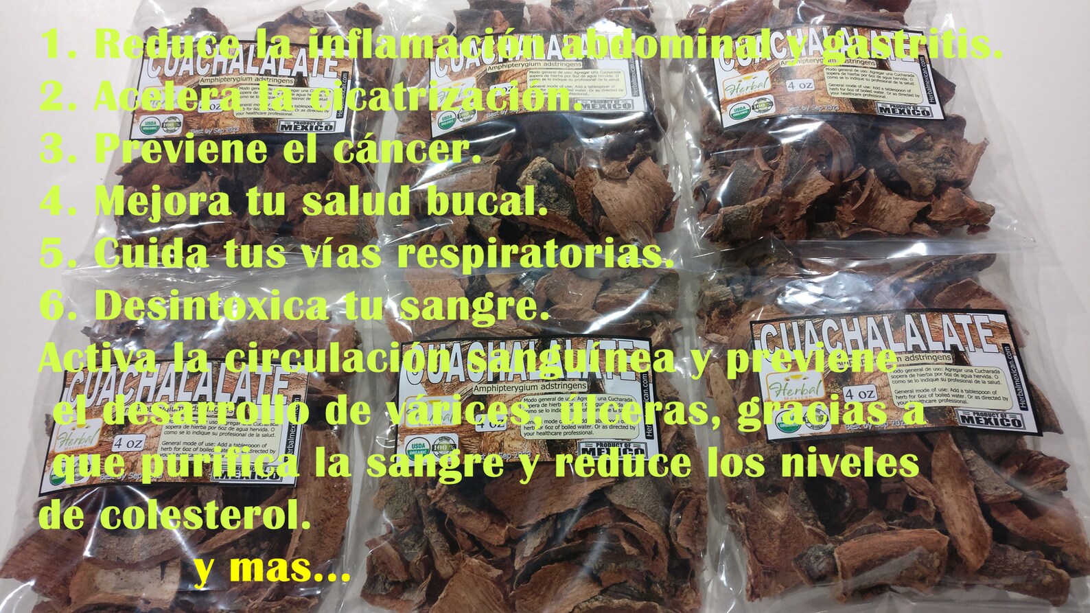 Cuachalalate Bark Amphipterygium Adstringens Cuachinala Mexican Organic ...