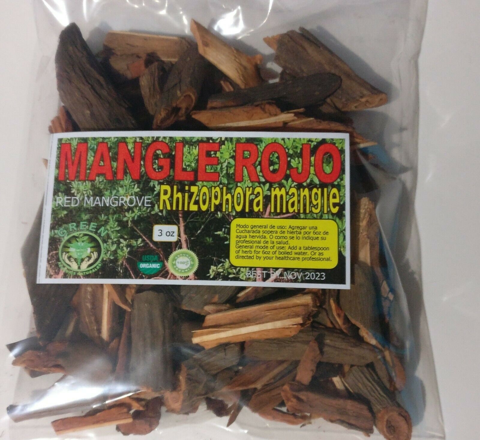 Mangle Rojo Te 3oz Red Mangrove Rhizophora Mangle Raiz De Mangle ...