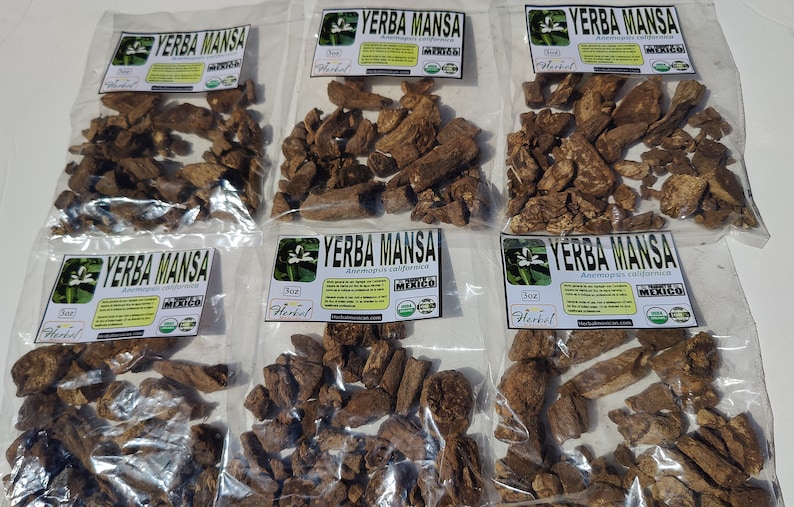 3 Oz Yerba Mansa/manza/manso ,mansa Root, Hierba Del Manzo Raiz ...
