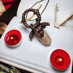 Bone Weaver - Real Bone Talisman With Quartz, Labrodorite, & Moonstone ...