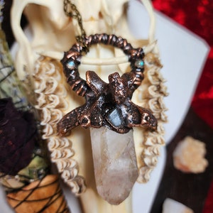 Bone Weaver - Real Bone Talisman With Quartz, Labrodorite, & Moonstone ...