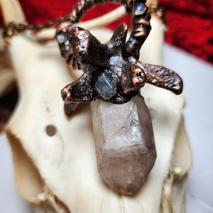 Bone Weaver - Real Bone Talisman With Quartz, Labrodorite, & Moonstone ...
