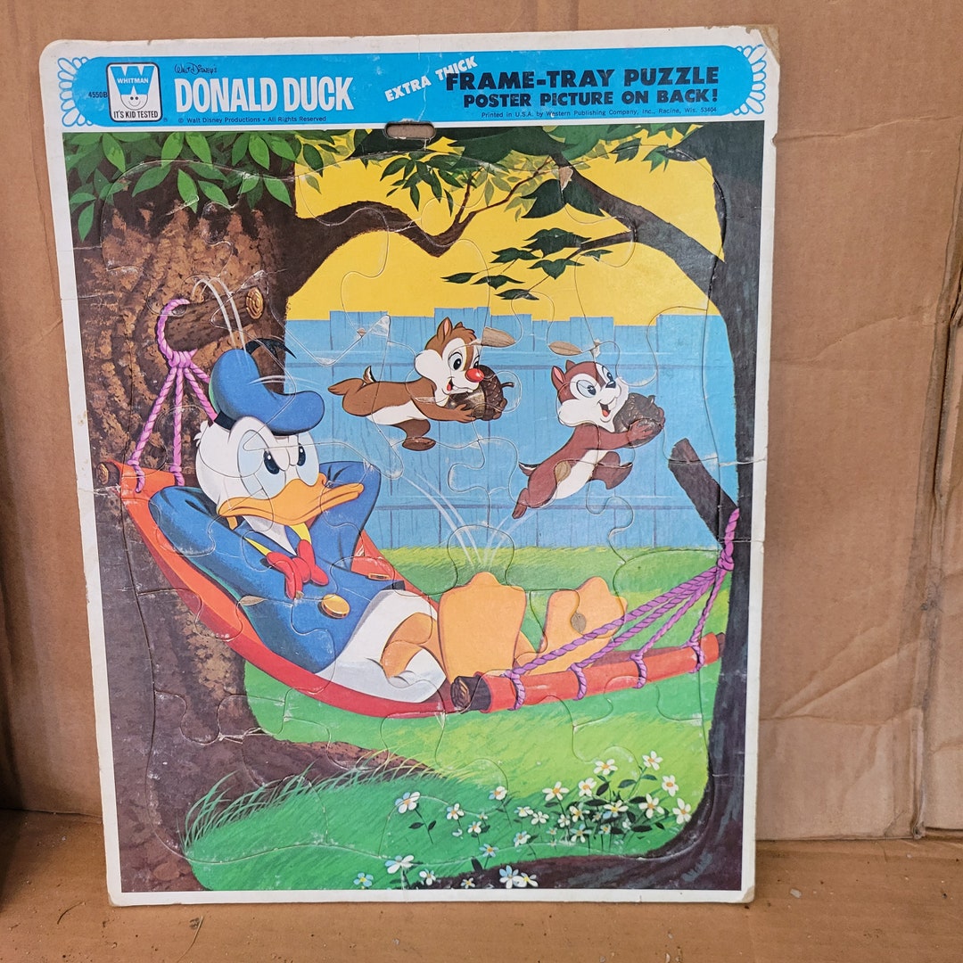 Vintage Children's Frameable Puzzles - Disney, Muppets, Animals - Etsy