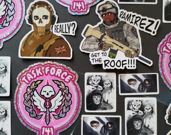 Call of Duty, Stickers, COD, Modern Warfare, Characters, 141 Bundle - Etsy