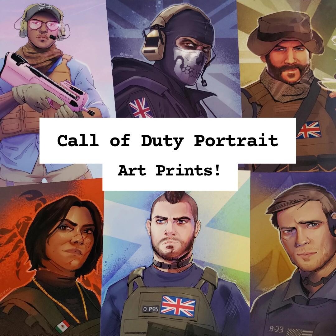 Cod Portrait Art Prints Soap, Price, Valeria, Graves, Gaz - Etsy Canada