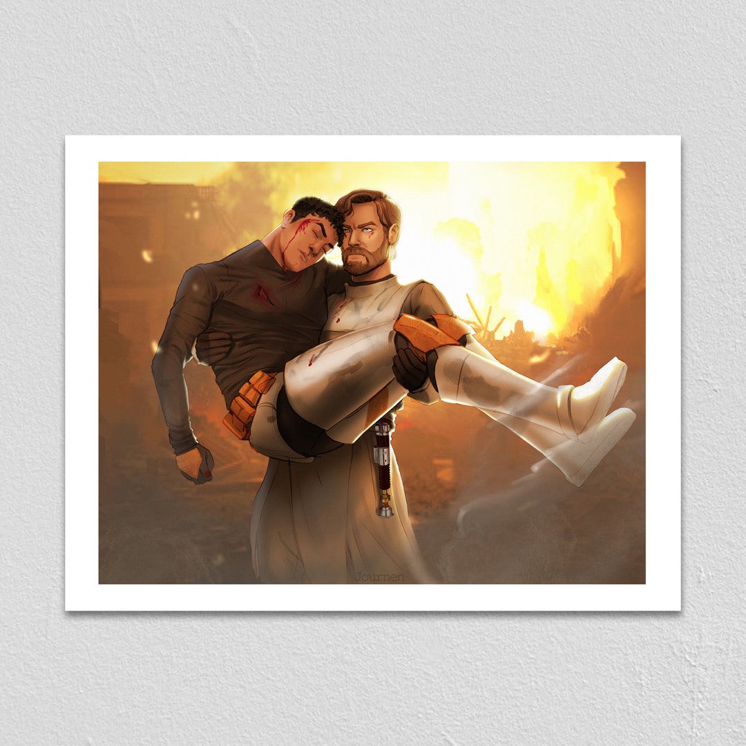 Obi Saving Cody - Art Print - Etsy