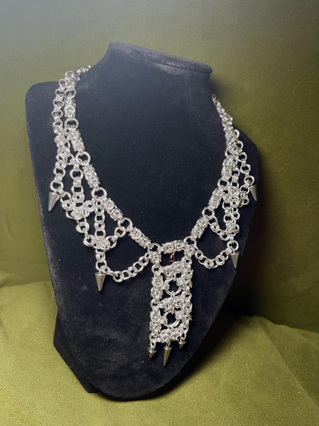 Cathedral” Handmade Chainmail Gothic Necklace - Etsy