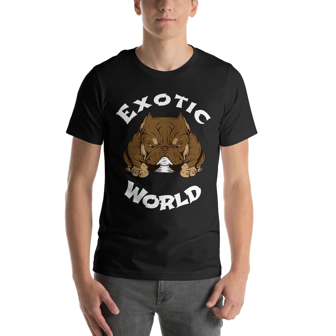 Exotic World Full Brown and Tan Unisex T-shirt in Black, True Royal ...