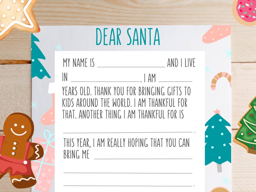 Carta de santa, carta a santa imprimible, carta al polo norte, descarga ...