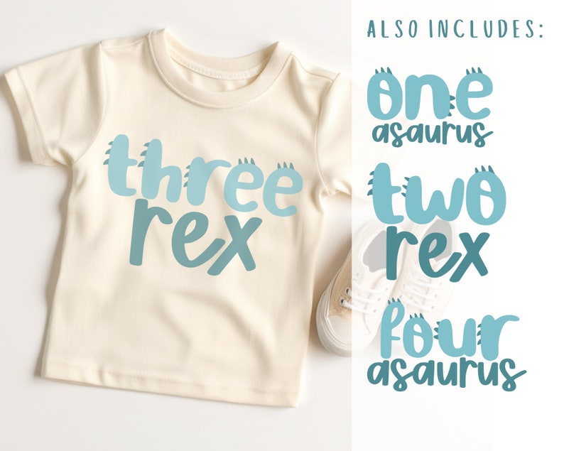 Three Rex, Three Rex Svg, Mamasaurus Svg, Fourasaurus Birthday Shirt ...