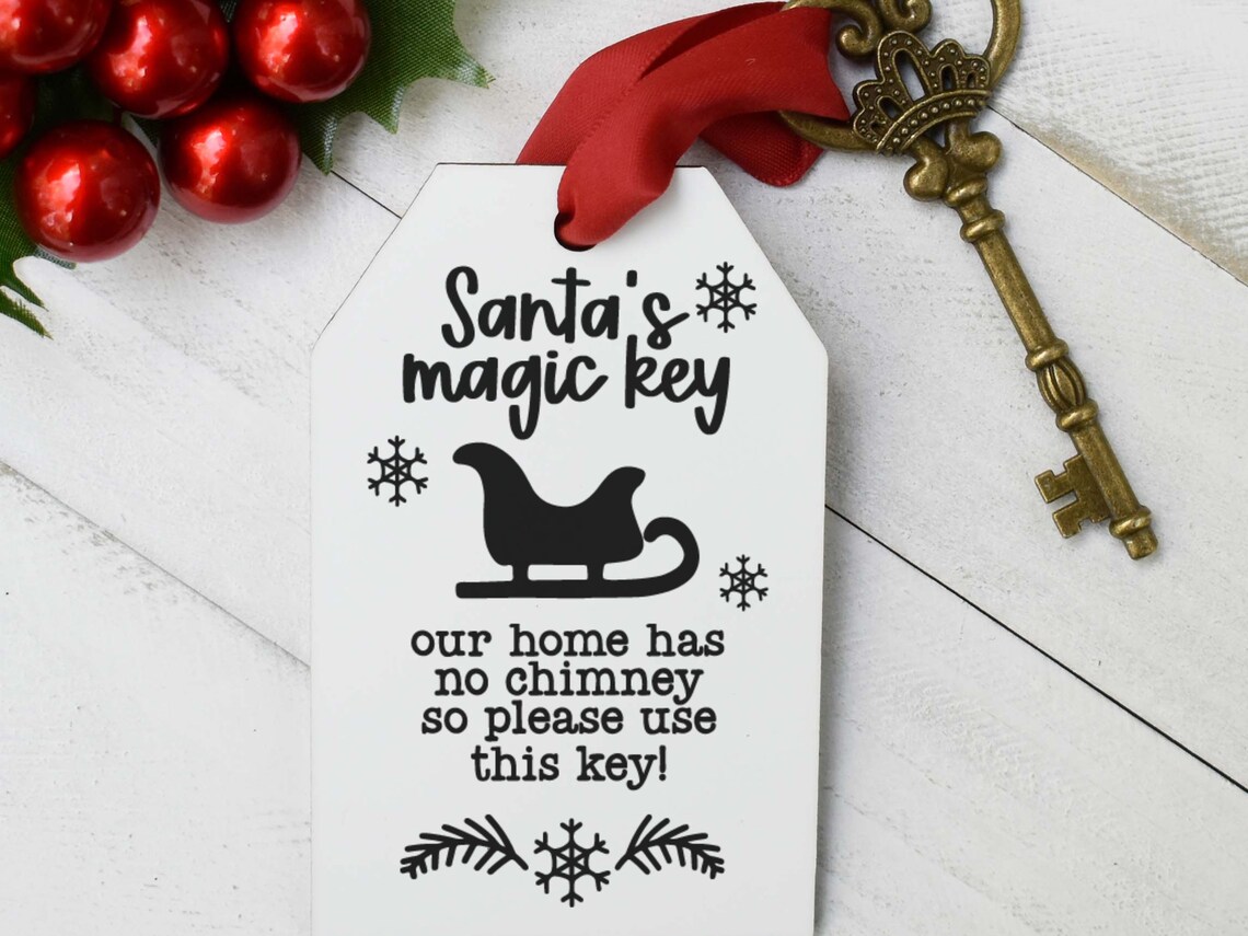 Santa Key Svg, Santa Key, Christmas Magic Key Svg, Santas Magic Key ...