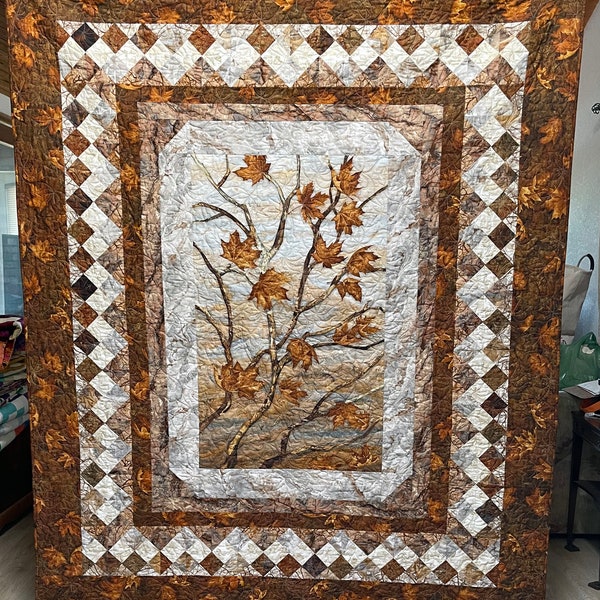 Maple Leaf Quilt - Etsy