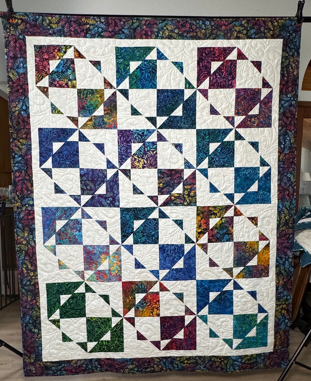 Bright Batik Quilt - Etsy