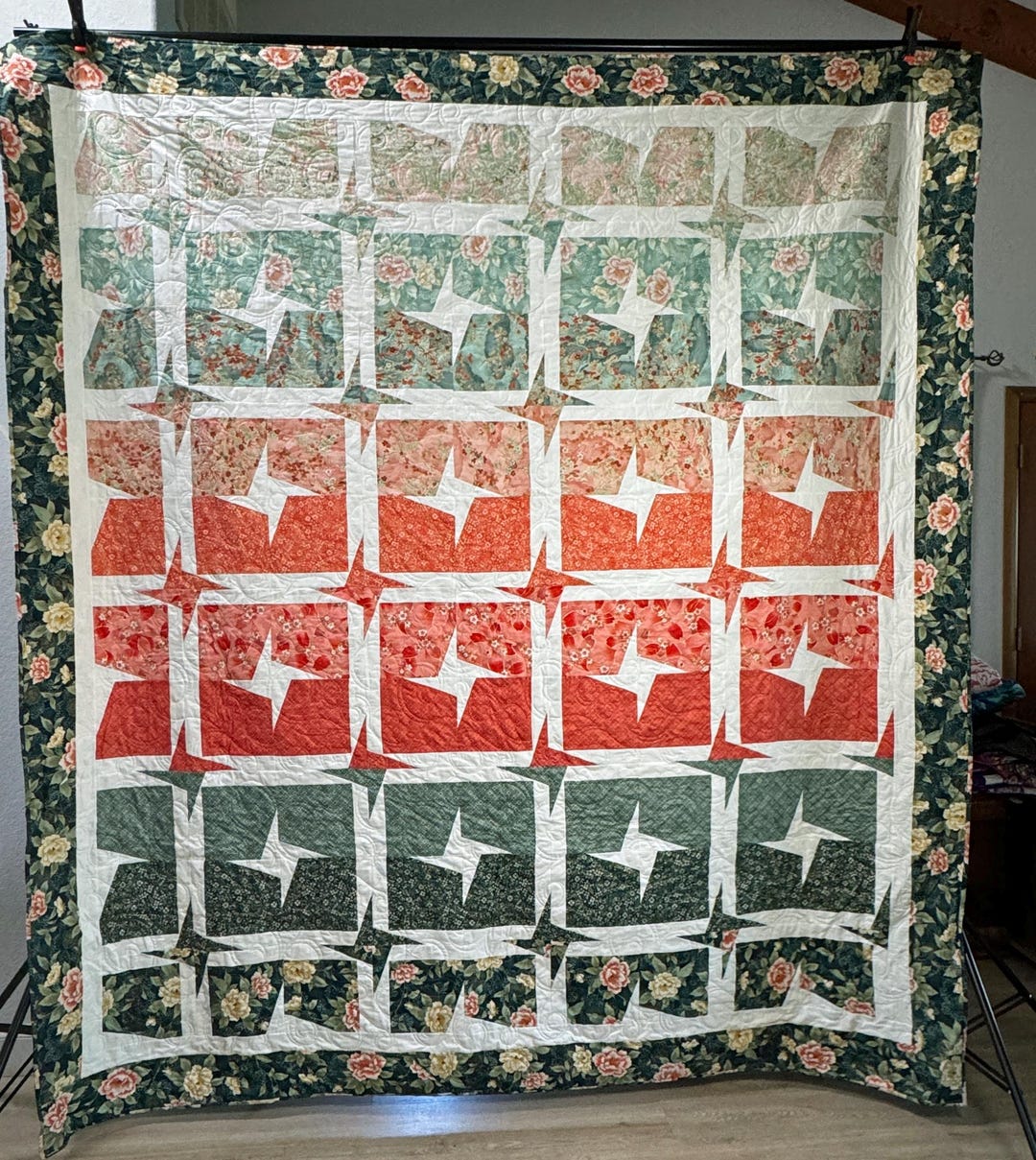 Oriental Spin Queen Quilt - Etsy